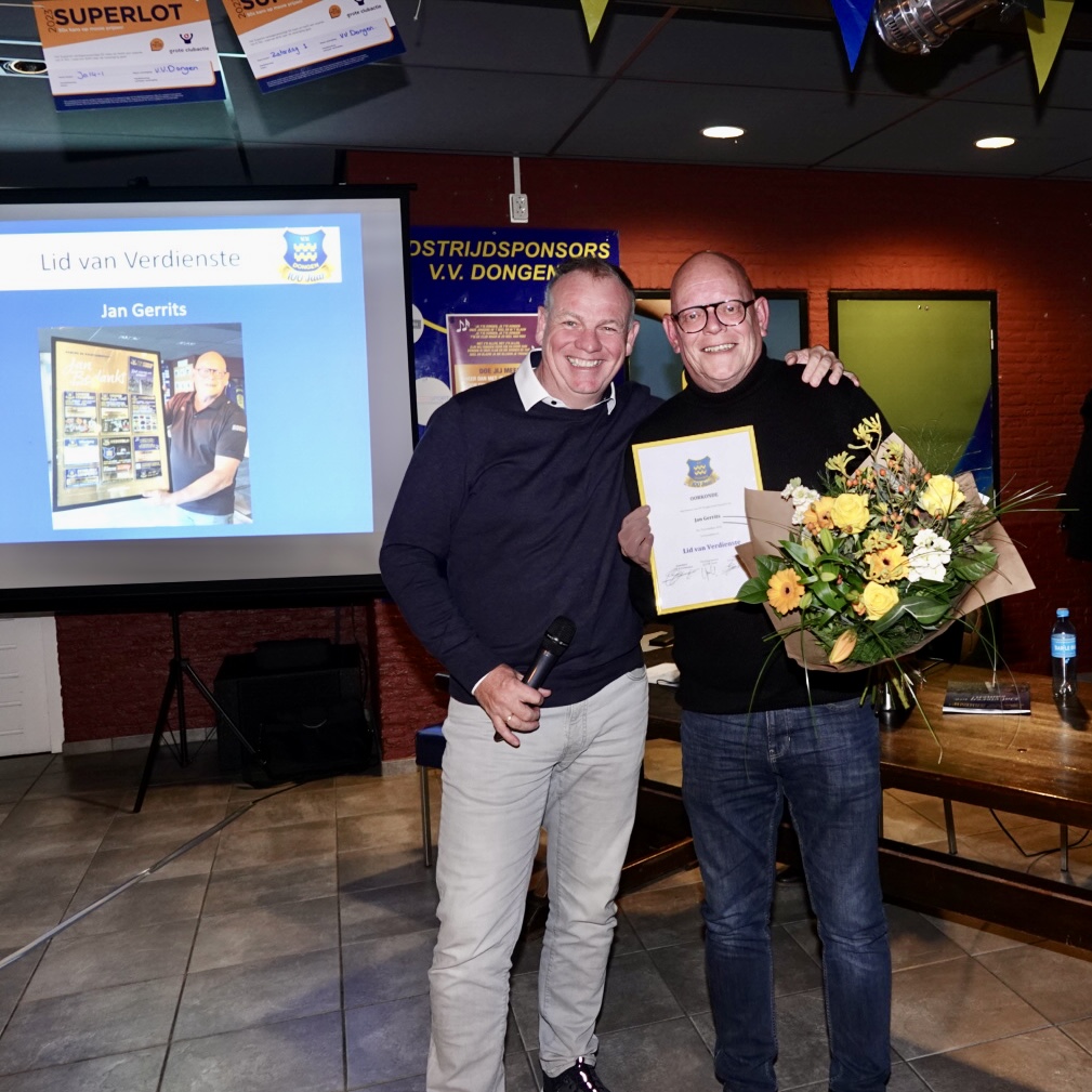 Jan Gerrits Lid van Verdienste VV Dongen | VV Dongen